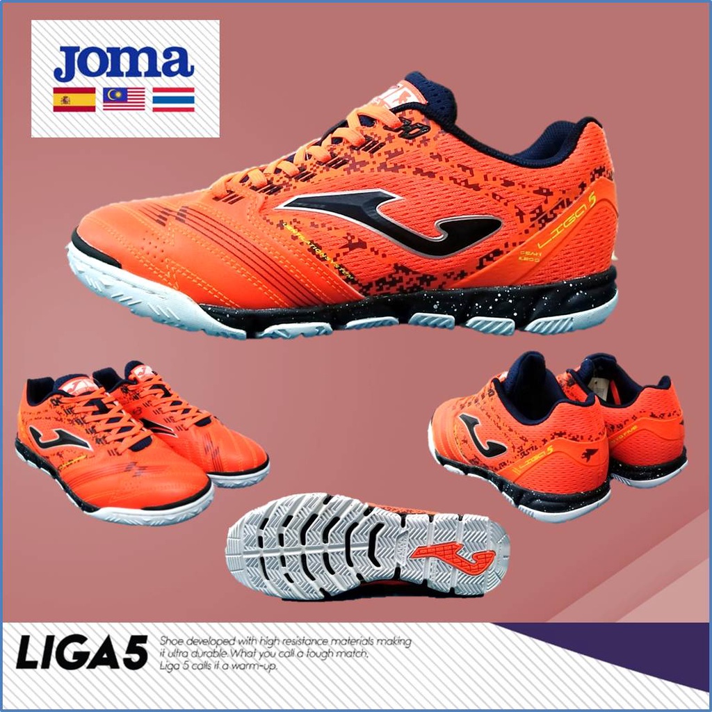 JOMA Futsal Shoes LIGA 5 2007 MAXIMA 804 ROYAL (100% Original) | Shopee ...