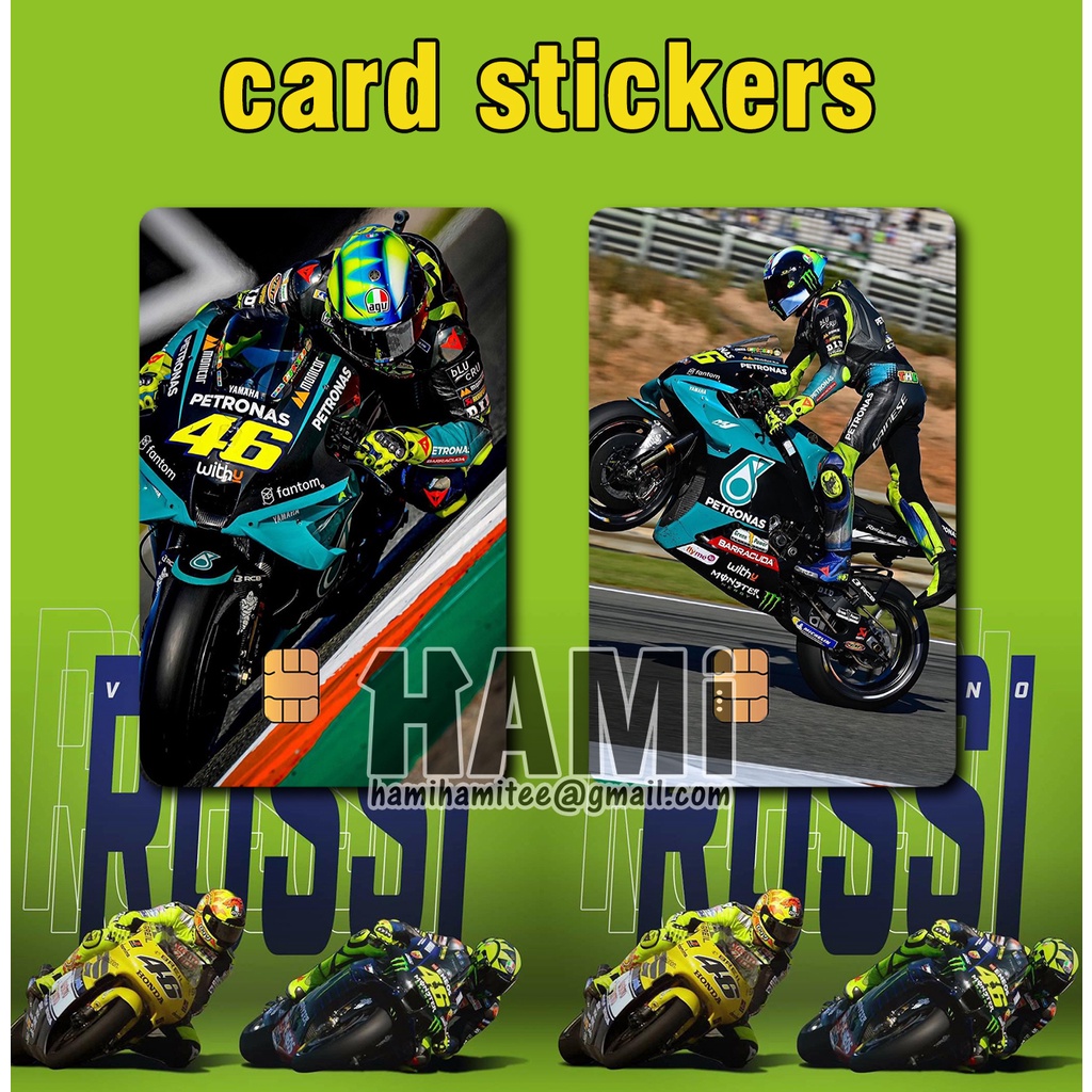 VR46 CARD STICKER - VALENTINO ROSSI CARD STICKER - MOTOGP STICKER ...