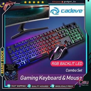Cadeve 9122 RGB Backlit LED keyboard, Gaming Keyboard RGB Rainbow ...