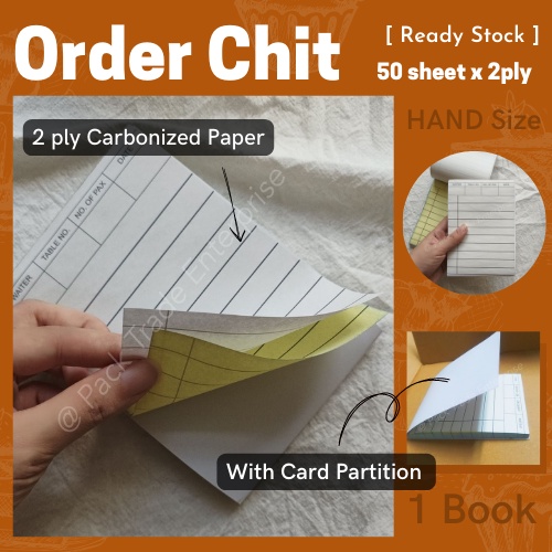 [ 50 Sheets ] 2 PLY NCR Carbonless/ Captain Order/ Order Book/ Order ...