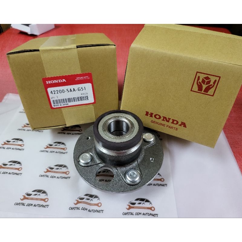 GENUINE HONDA City SEL (V-tec/I-DSI) JAZZ SAA GD8 Rear Wheel Bearing ...