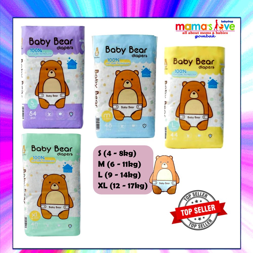 Baby Bear Diapers Quality Tape Diapers | Shopee Malaysia