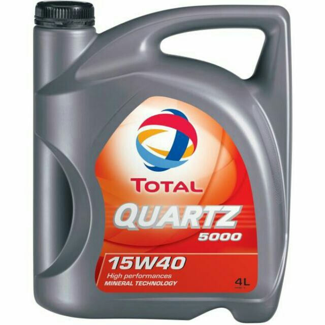 Total Quartz 5000 Motor Oil 15W40 4liter jtx minyak hitam ( Perdua ...