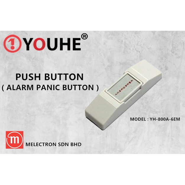 YOUHE YH-800A-6EM EMERGENCY/PANIC BUTTON FOR ALARM SYSTEM OR DOOR ...