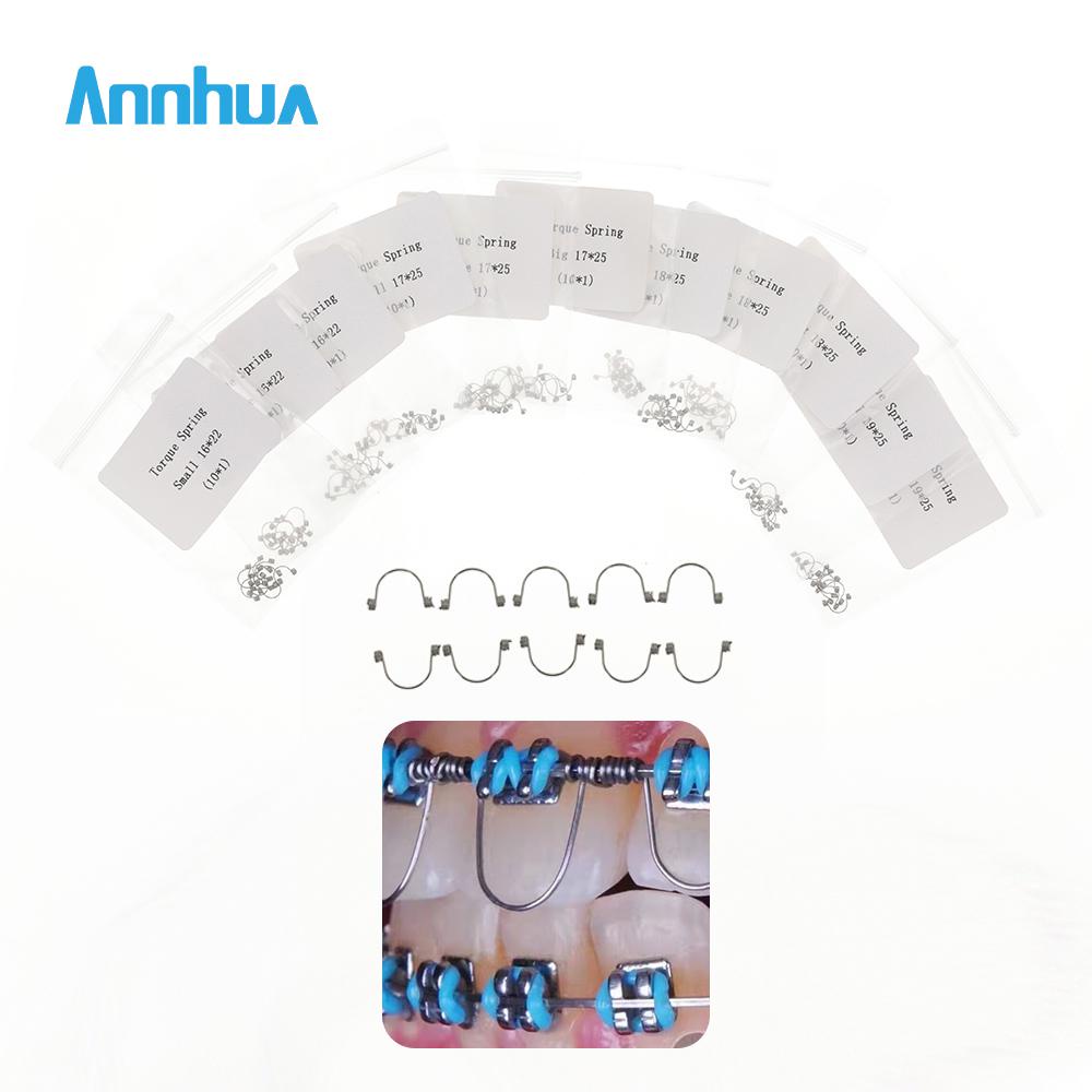 10Pcs/pack Dental Orthodontic Torque Spring Single Anterior Teeth Tooth ...