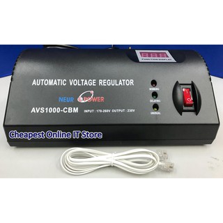 Neuropower AVR 1000va (AVS1000-CBM) Automatic Voltage Stabilizer Ready ...