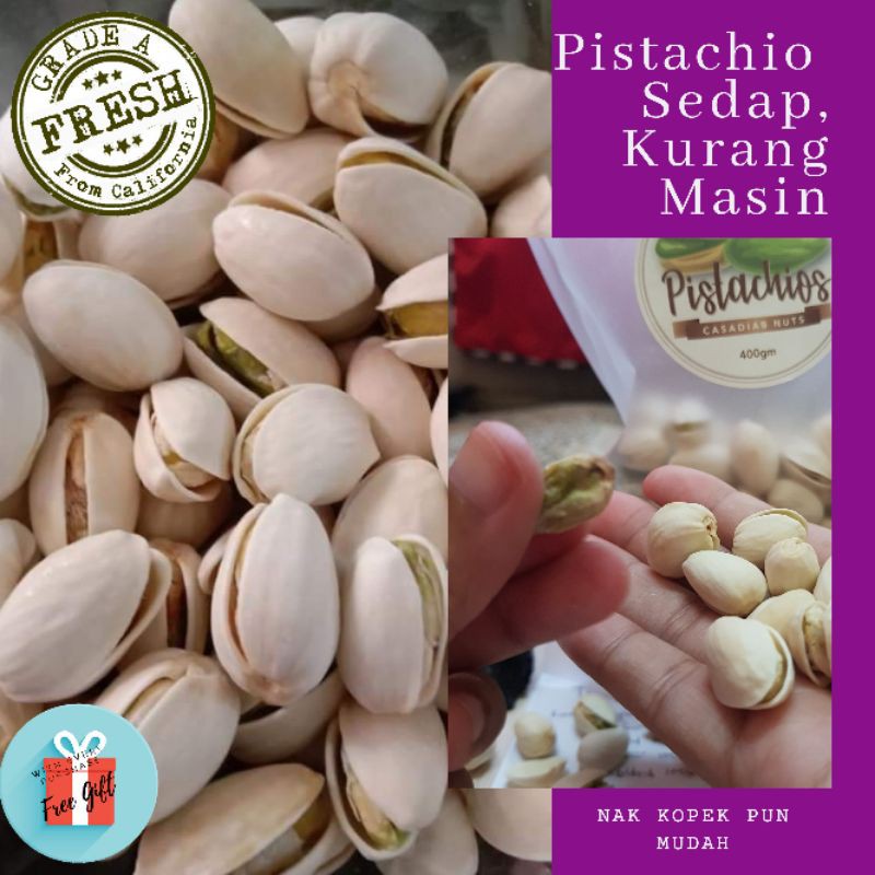 Kacang Pistachio | Kacang Cerdik | Kacang Sihat |Pistachio Gemok ...