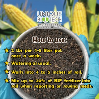 BSF Frass / Bio Fertilizer / Organic Fertilizer / Soil Conditioner ...