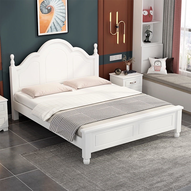 Katil single queen king solid wood pine | Shopee Malaysia