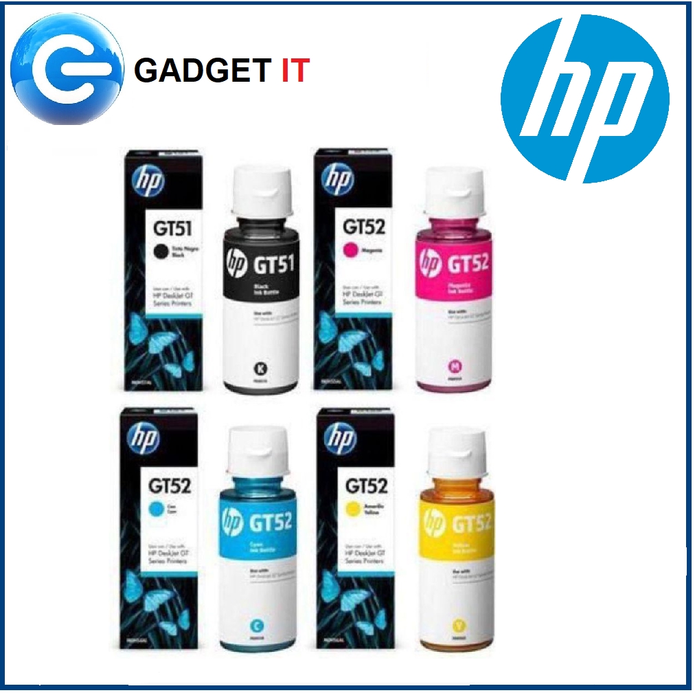 HP GT53 BLACK/GT52 CYAN/MAGENTA/YELLOW 70ML ORIGINAL INK BOTTLE (INK-HP ...