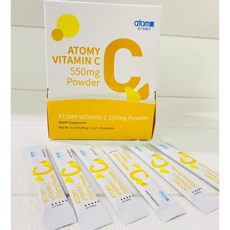 ATOMY VITAMIN C 550mg POWDER HEALTH SUPPLEMENT [ HALAL ] - 5 TYPES OF ...