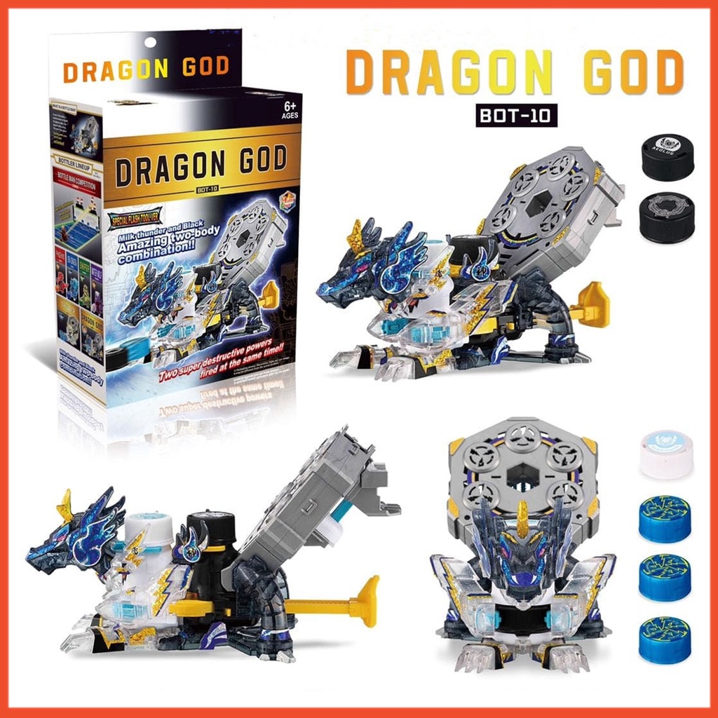TD B-daman Bottleman BOT-10 Ryujin Bren Dragon God Toys Mainan Budak ...