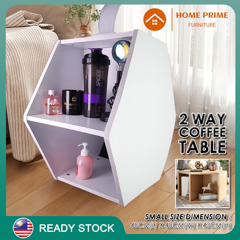 HP069 Minimalist Design Hexagon 2 Way Coffee Table Wooden Coffee Table ...