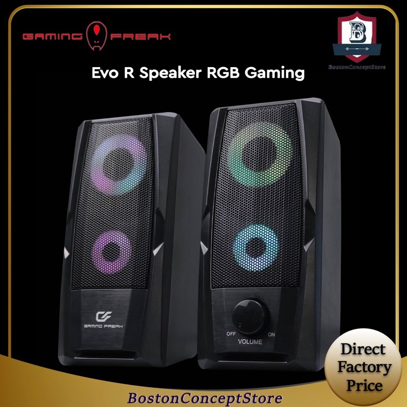 BOSTON GAMING FREAK Evo X USB Speaker RGB Gaming Speaker PC Speaker 3 ...