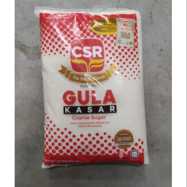 Gula csr (kasar/halus 1kg) | Shopee Malaysia
