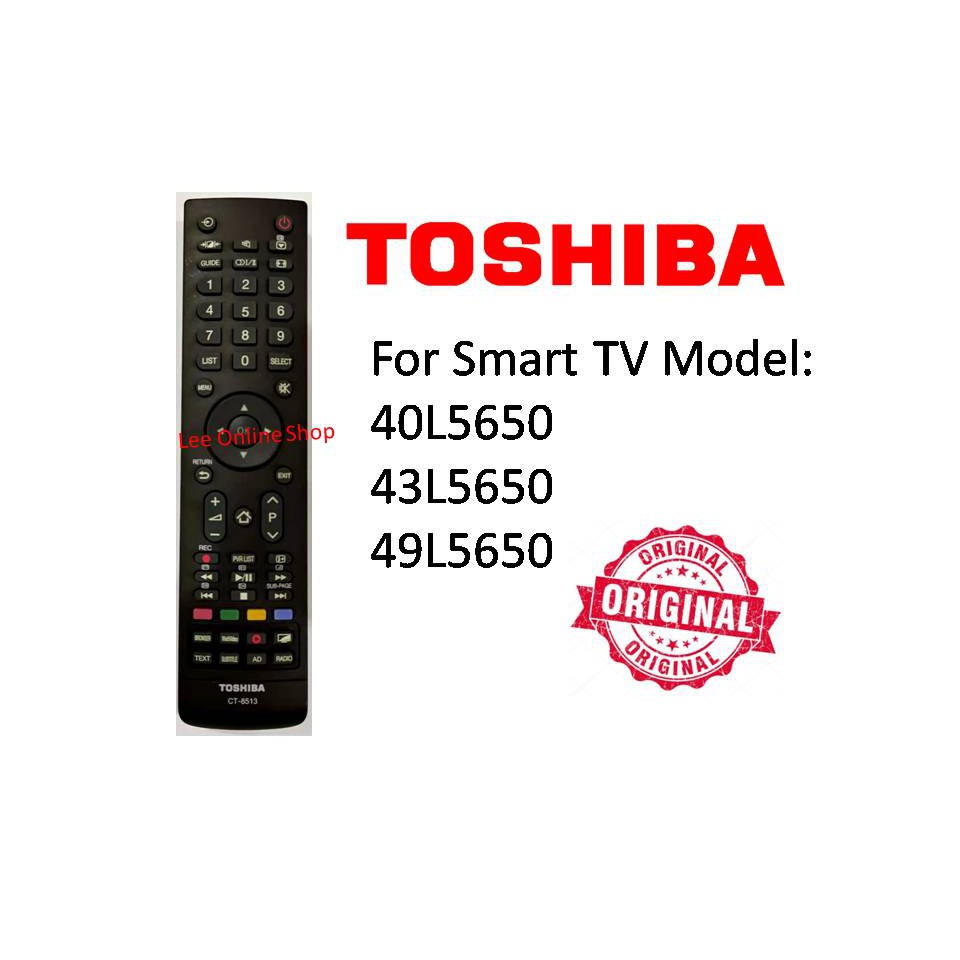 Toshiba Smart LED TV Remote Control | Shopee Malaysia
