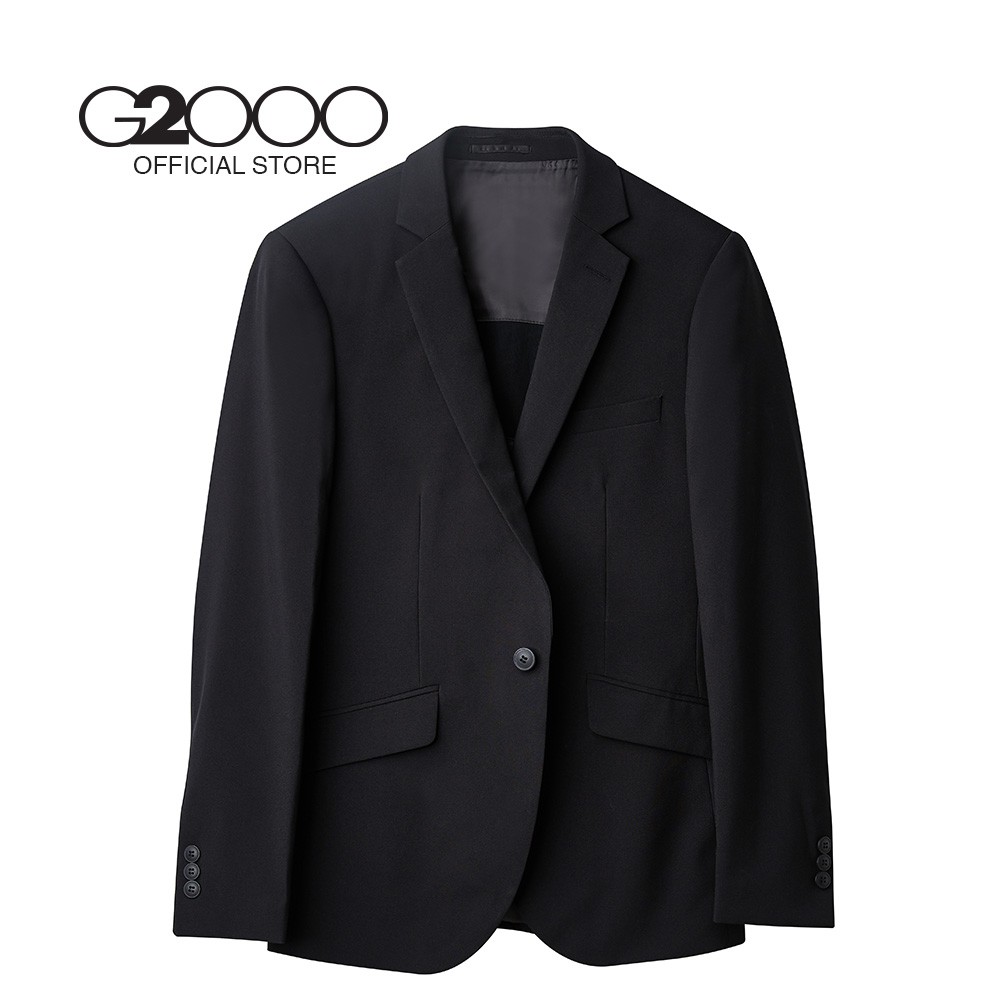 G2000 Men Polyester Black Color Suit Set Slim Fit (Blazer 00110001 ...