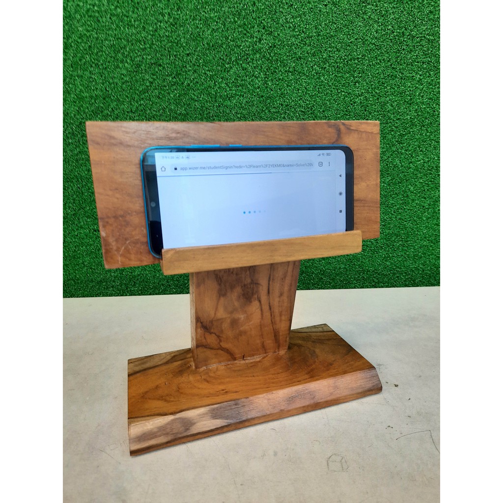 Wooden Mobile Phone Holder | Shopee Malaysia