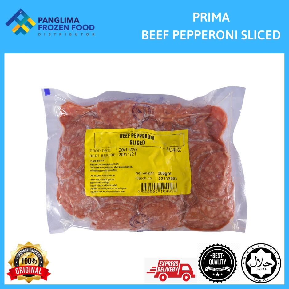 PRIMA BAGUZ BEEF PEPPERONI SLICED | Shopee Malaysia