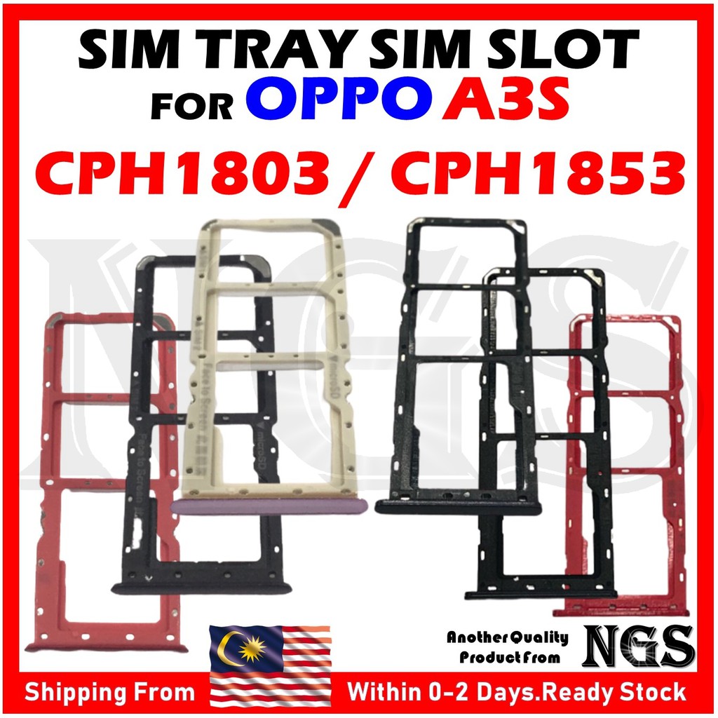 Sim Tray Sim Card Holder Sim Card Adapter Compatible For OPPO A3S ...