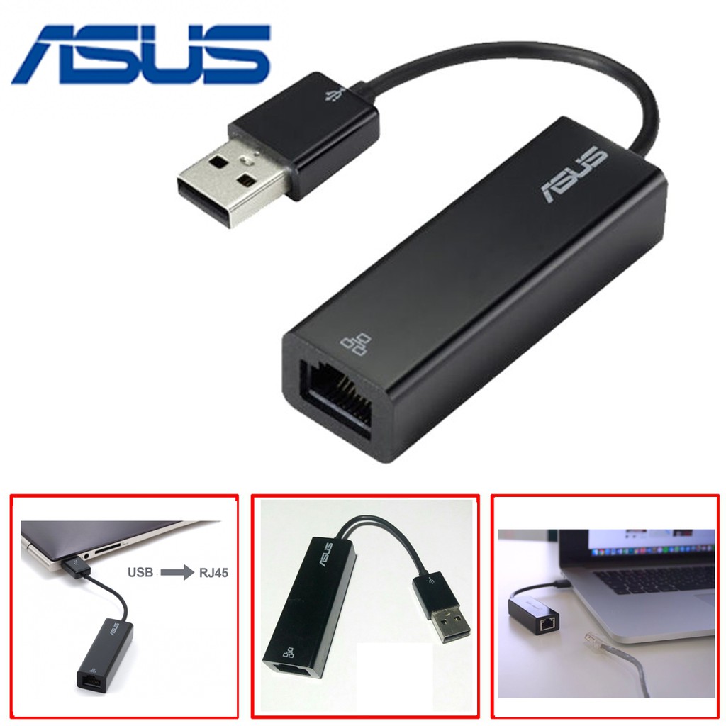 Original ASUS USB to Ethernet RJ-45 LAN Port Cable 10/100 RJ45 LAN ...
