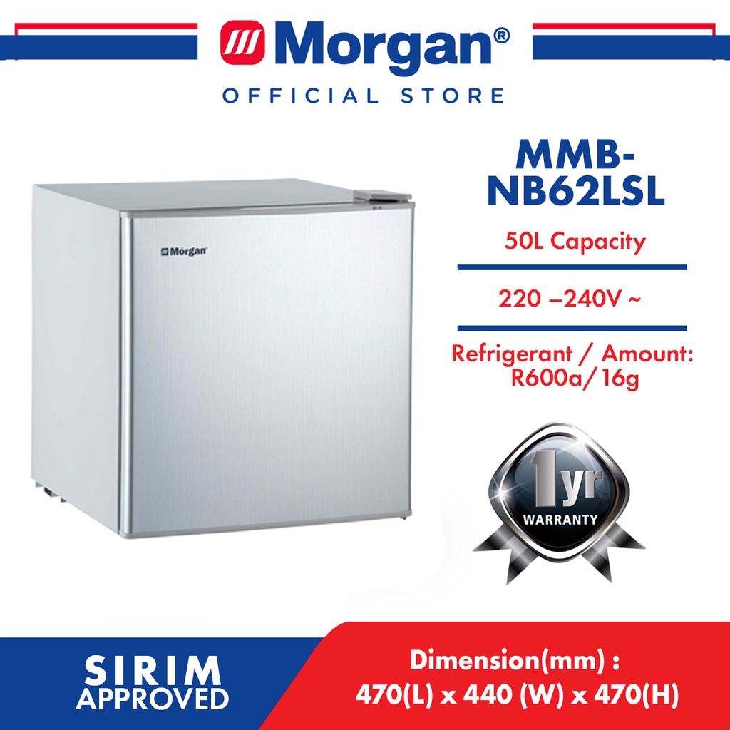 Morgan Mini Bar 50L Silver Door MMB-NB62LSL | Shopee Malaysia