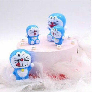 Doraemon cake topper cartoon hiasan kek doraemon kartun 4 pieces ...