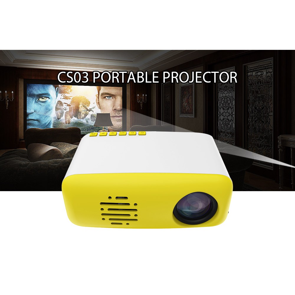 Mini LED Smart Home Projector 320 x 240 / 400 - 600 Lumens / HDMI / TF ...