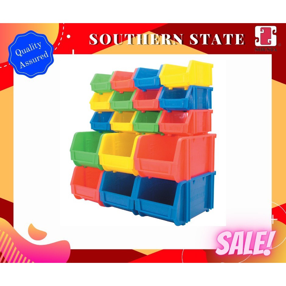MATLOCK PLASTIC STORAGE BIN MTL-404-1000B THRU MTL-404-1020Y | Shopee ...