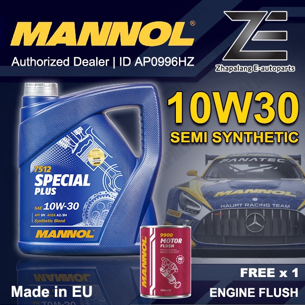 Original MANNOL 7512 Special Plus 10w30 Semi Synthetic Engine Oil 4L ...