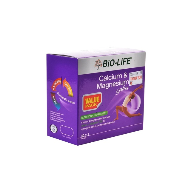 BiO-LIFE Calcium Magnesium Plus (30's x 2) | Shopee Malaysia