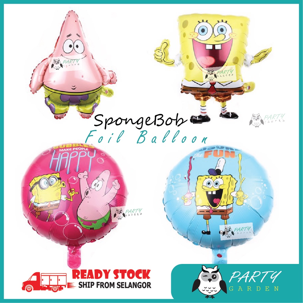 SpongeBob Foil Balloon Sponge Bob | Shopee Malaysia