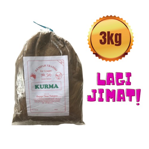 (BORONG) Rempah Kurma Kelantan | Nik Sah 3kg | Shopee Malaysia