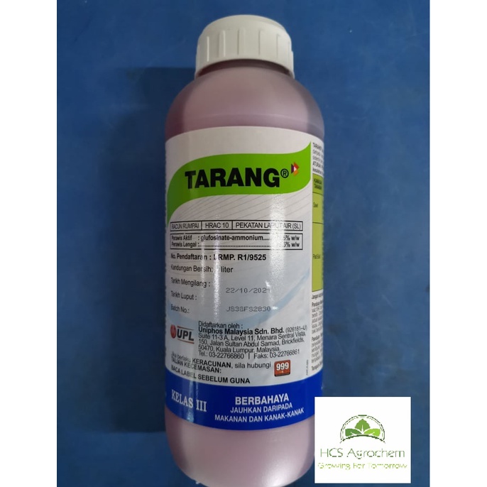 (+-1lit) Racun rumpai/herbicide Glufosinate 24.5% Tarang | Shopee Malaysia