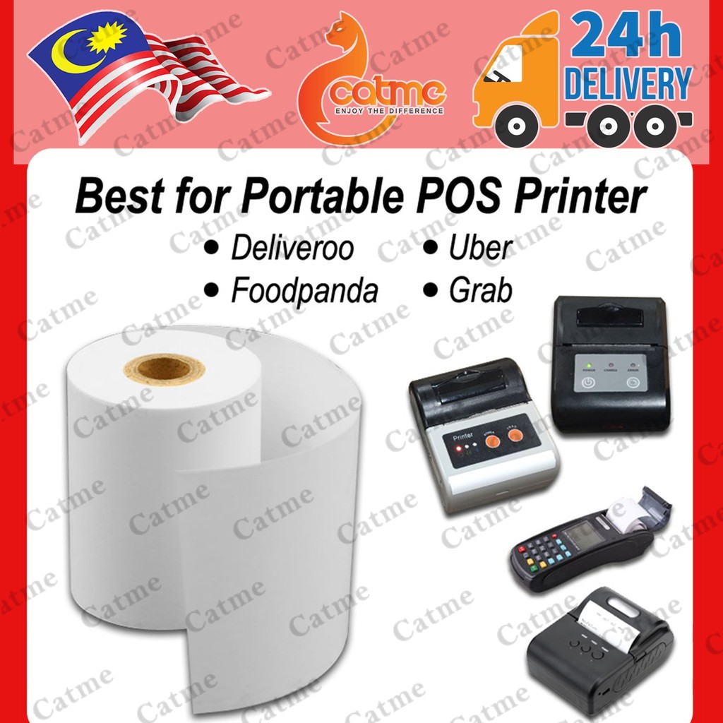 57mm X 40mm [LOOSED]roll paper for Food panda Credit Card Thermal ...