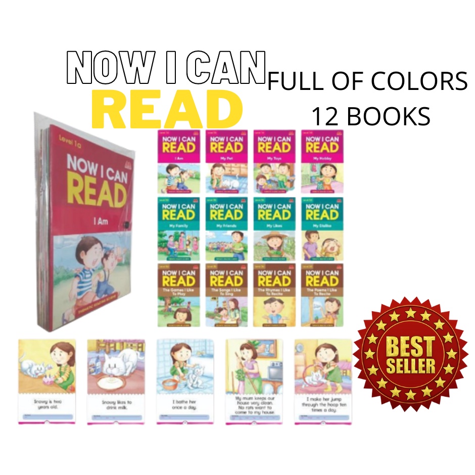 Now I can Read Set FULL COLOR (12 buku Tajuk) | Shopee Malaysia
