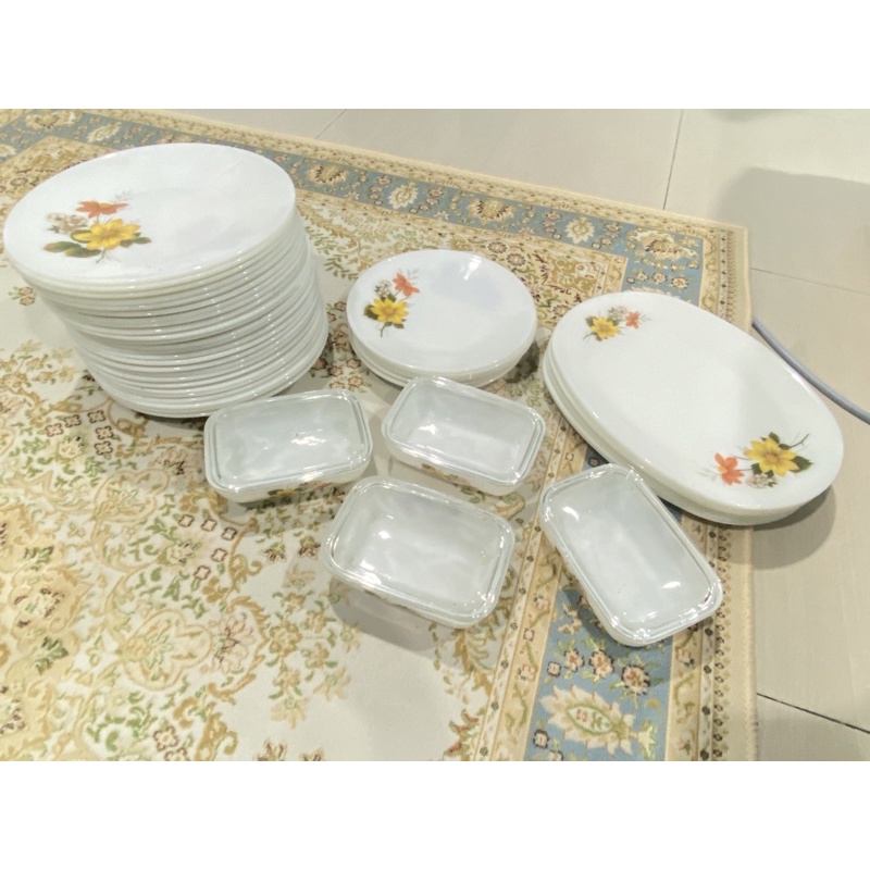 pinggan antik 1960 June Rose Vintage Pyrex JAJ England. | Shopee Malaysia
