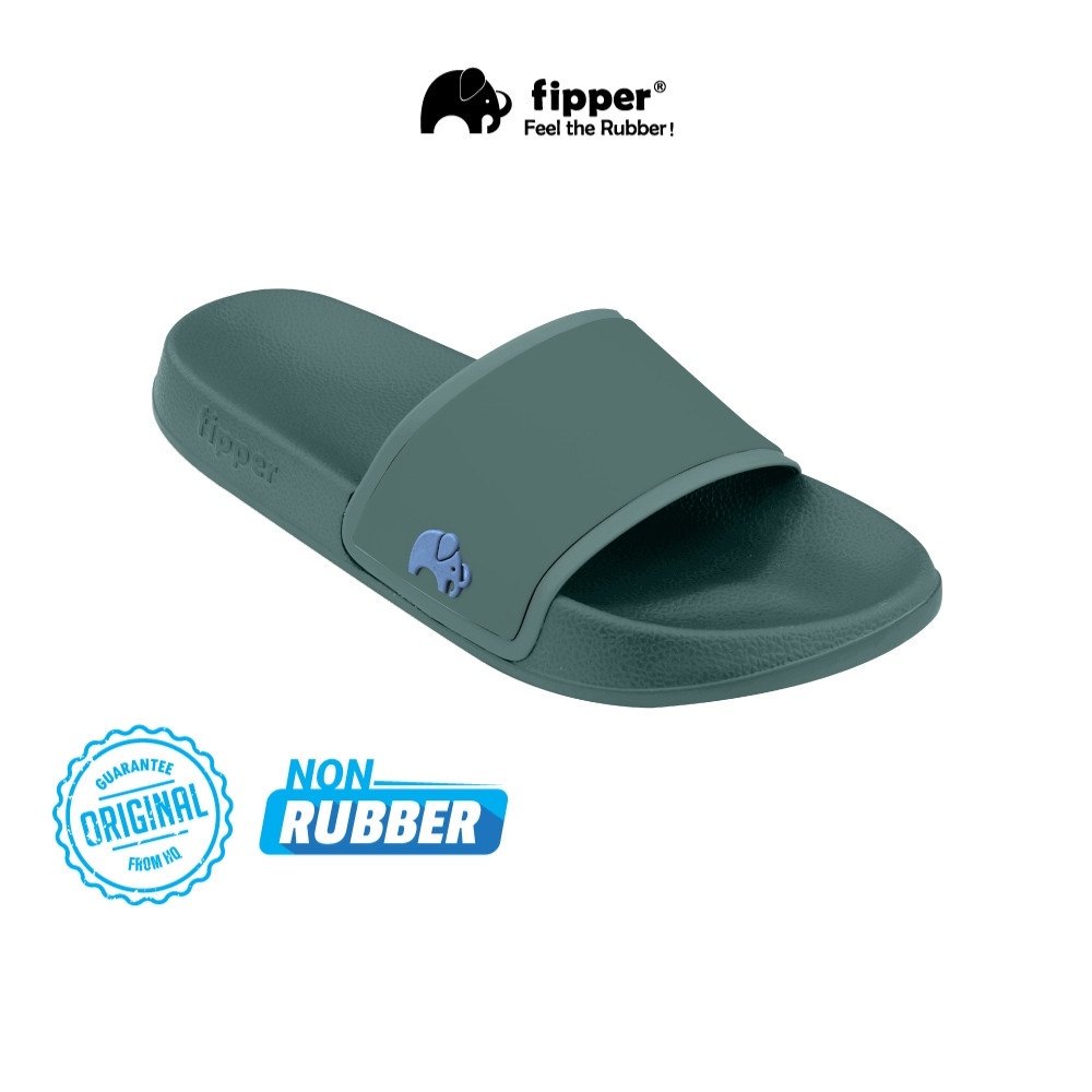 Fipper Slip On Non-Rubber for Women in Green (Brittany) / Blue (Echo ...