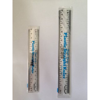 HALF WHITE PLASTIC RULER / PLASTIC RULER / PEMBARIS PLASTIK - 15CM / 20CM / 30CM | Shopee Malaysia