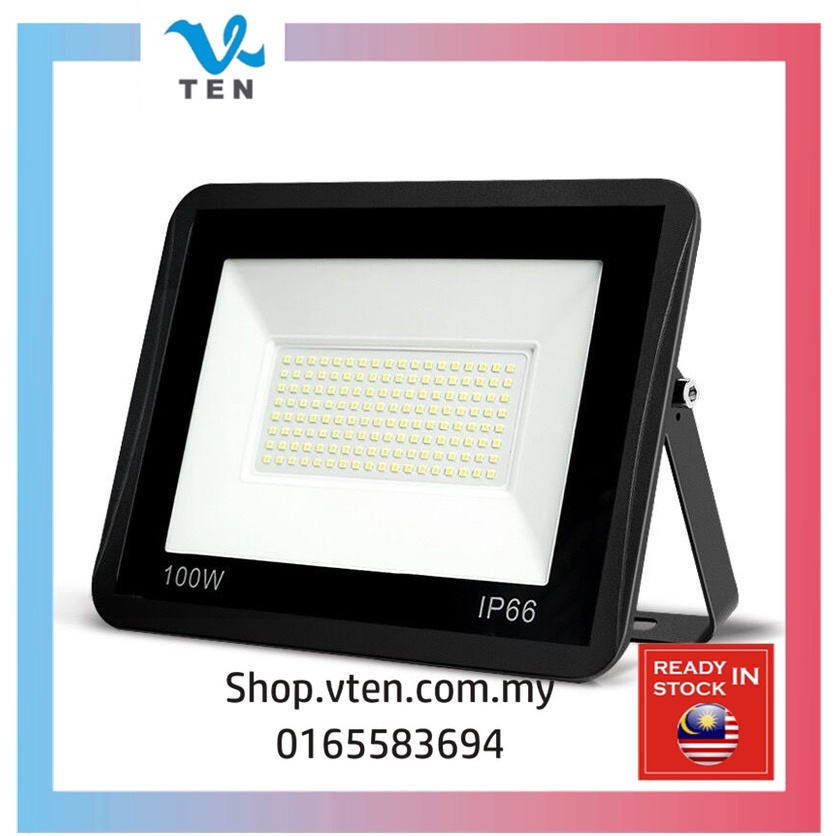 Waterproof 100W IP66 LED Super Bright Spotlight Lampu Outdoor ...