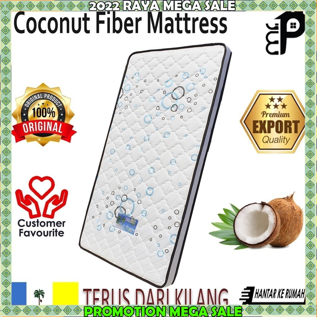 [PRE-ORDER] MRP899 Premium 4 inch REAL COCONUT MATTRESS Healthcare Mattress Customer Favourite ...