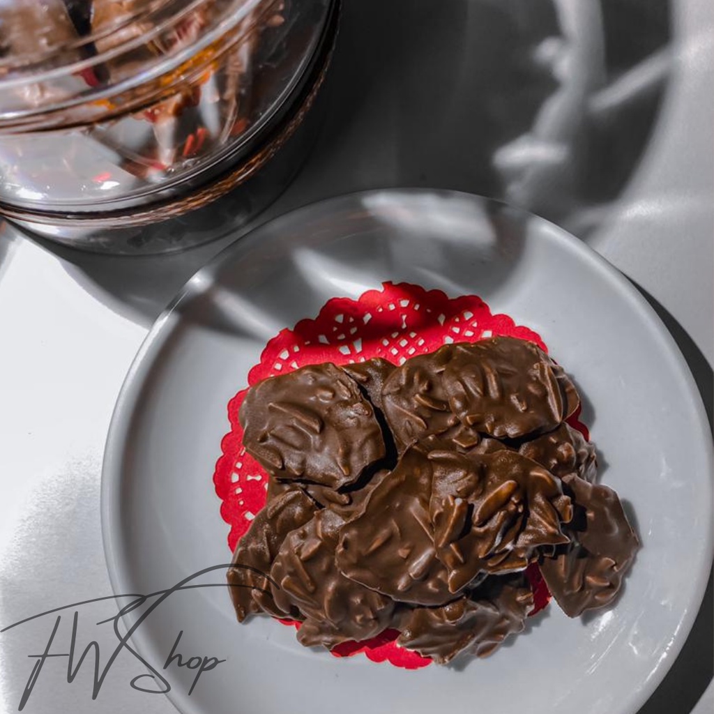 Biskut raya homemade/kuih raya homemade/coklat almond crunchy 50pcs ...