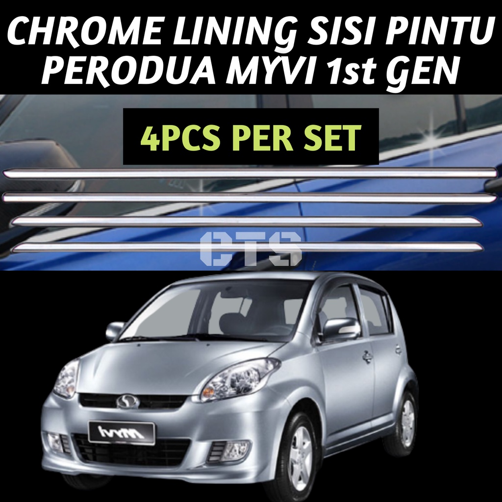 Window Chrome Lining Perodua Myvi 1st Gen 2005 / Door Belt Moulding ...