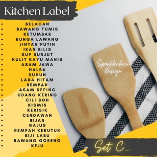 Sticker Label Rempah Dapur Pantry Organizer | Shopee Malaysia