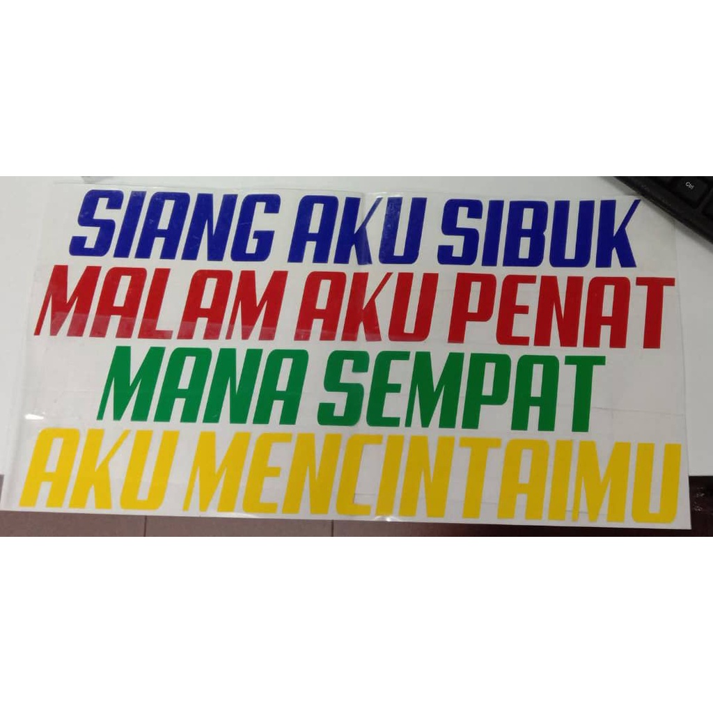 sticker tagline padu | Shopee Malaysia