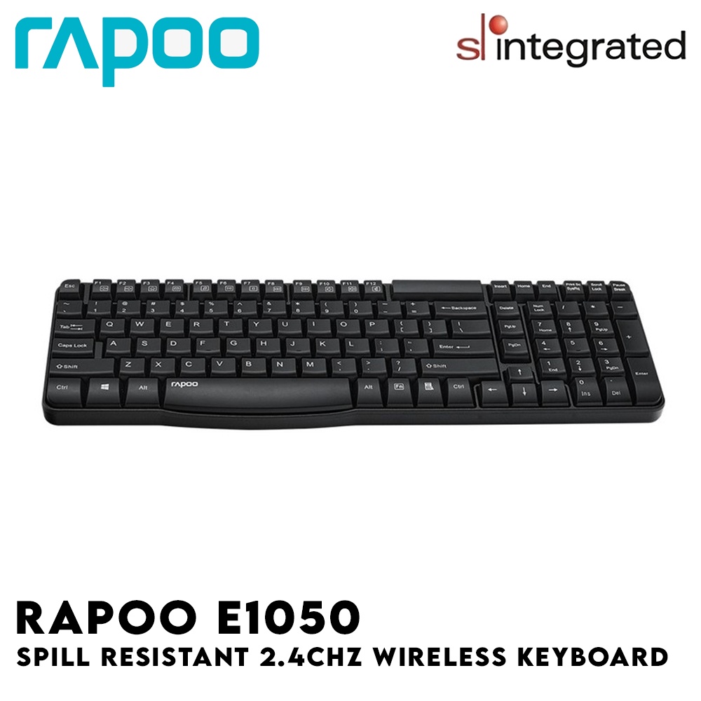 RAPOO E1050 Multimedia Hotkey Wireless Keyboard with Spill Resistant | Shopee Malaysia