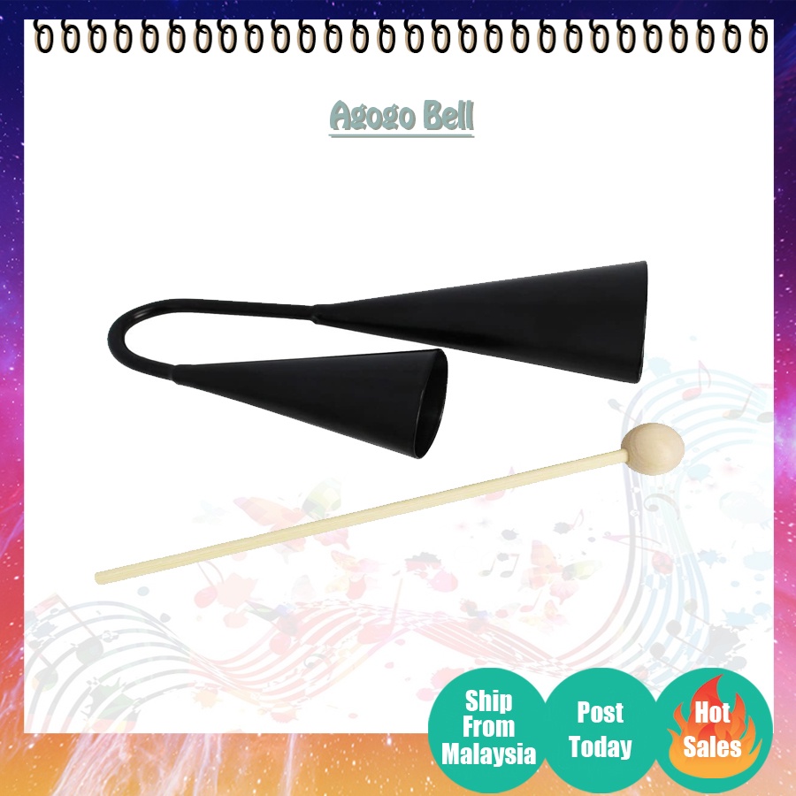 Metal Double Agogo Bells Alat Muzik Percussion | Shopee Malaysia