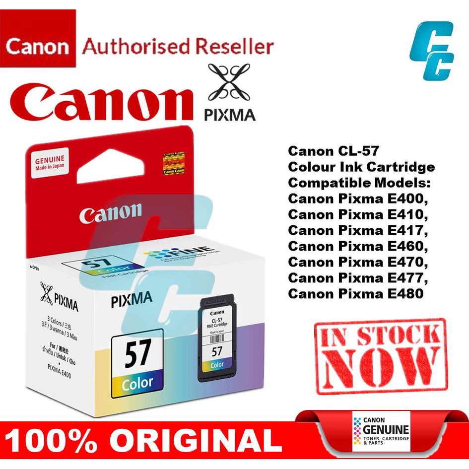 CANON CL-57 CL-57S COLOUR INK CARTRIDGE CL57 E400/E410/E460/E470/E480/E3170 | Shopee Malaysia