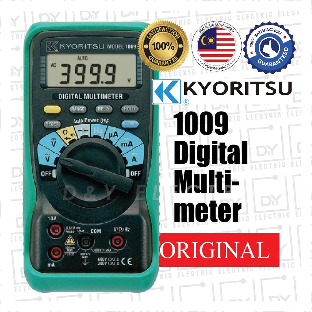 [NEW/ORI] Kyoritsu 1009 Digital Multimeter | Shopee Malaysia