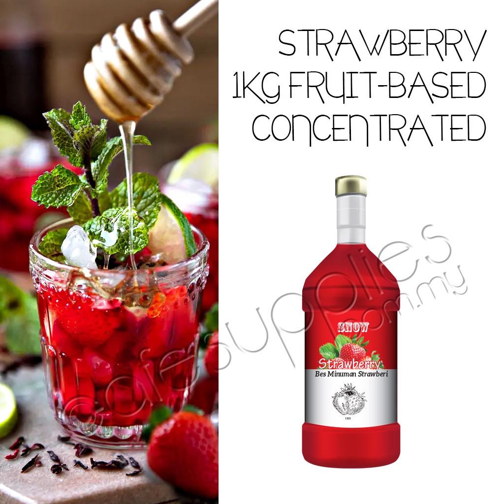 1KG SNOW STRAWBERRY FRUIT JUICE CONCENTRATE / MINUMAN BALANG / DRINK ...